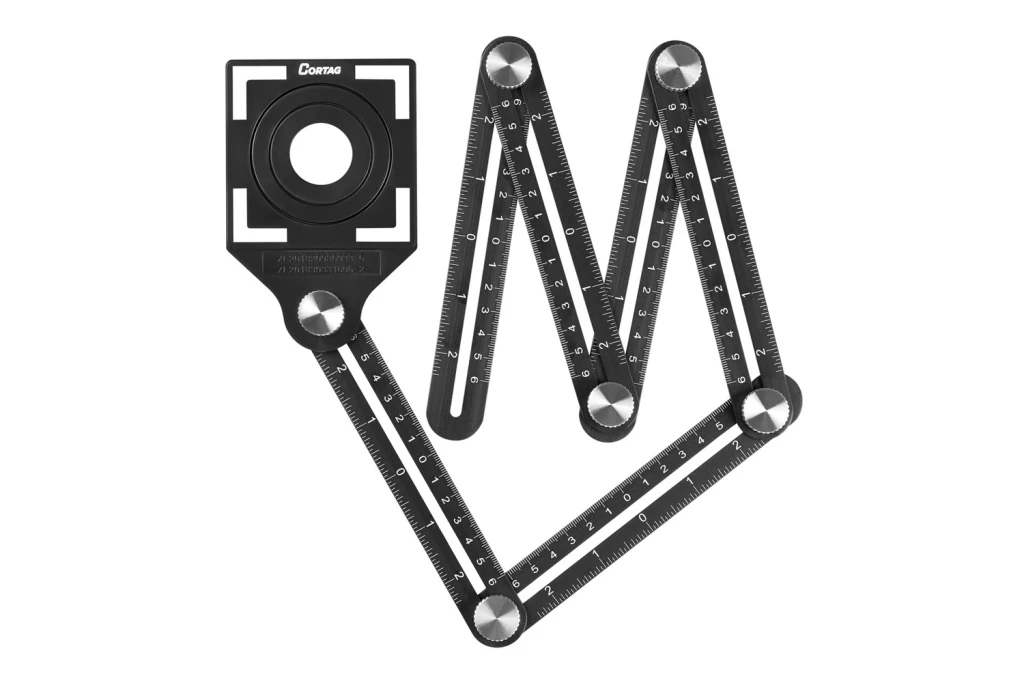 Gabarito Angular Metálico Multifunção Preto - REDEMAC